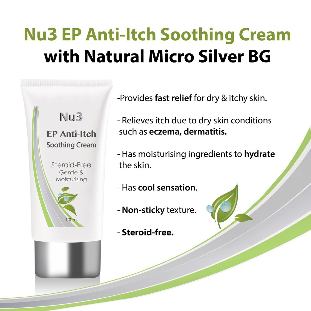 Nu3 Brand EP Anti-Itch Soothing Cream Steroid Free Gentle ...