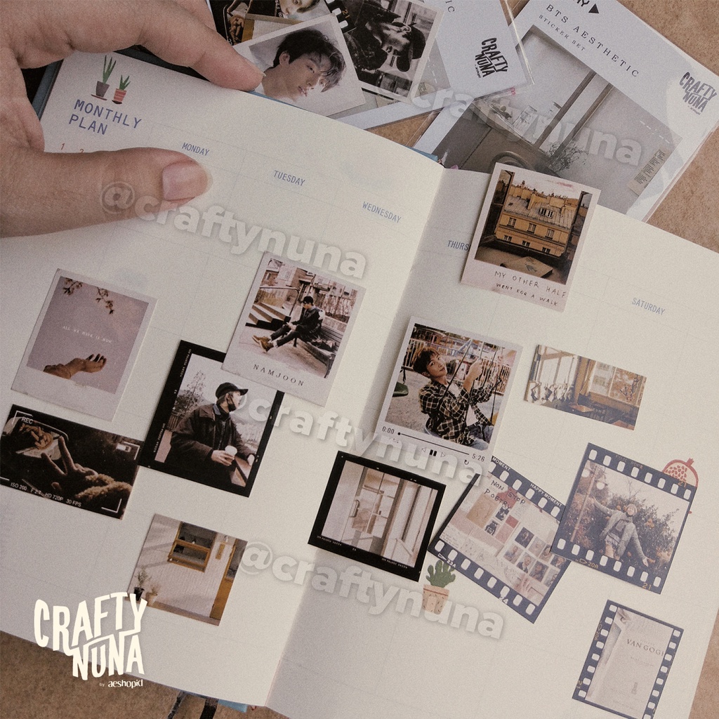 (BT-004) BTS & TXT FILM AESTHETIC STICKER SET by Crafty Nuna deco ...