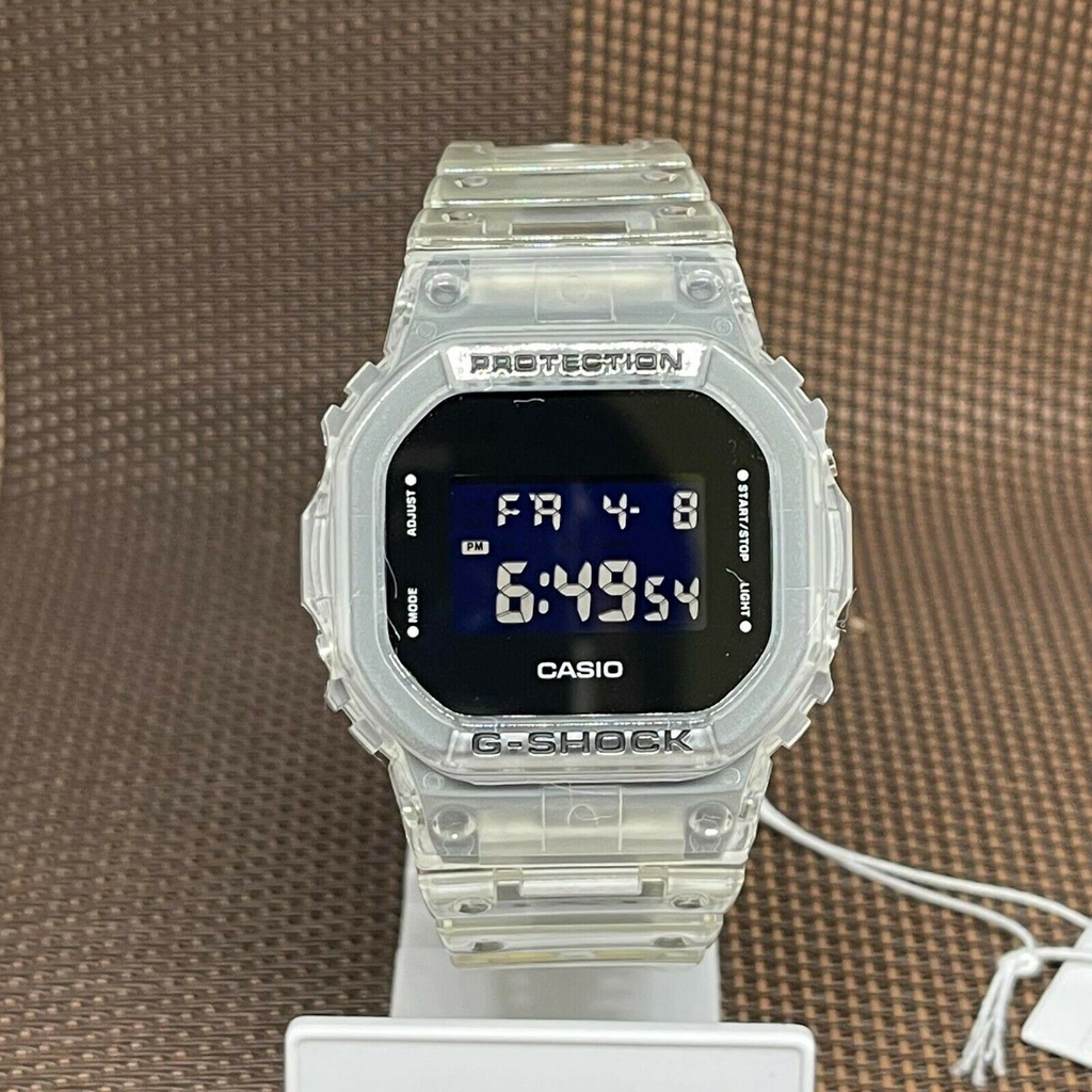 Casio G-Shock DW-5600SKE-7D Skeleton Semi-Transparent Digital Men's ...