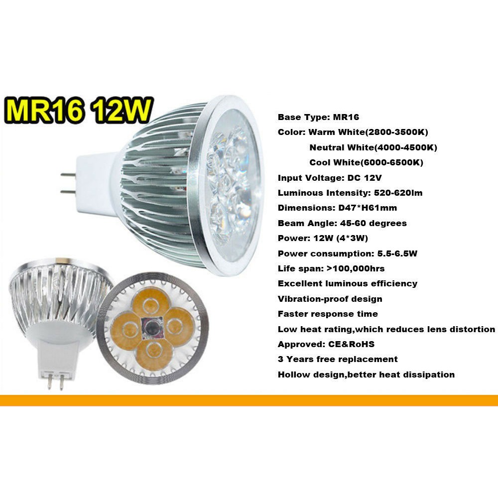 LED Spot Light GU10 MR16 E27 E14 9W 12W 15W LED Bulb 85-265V Led Spotlight Warm / Netural / Cold ...