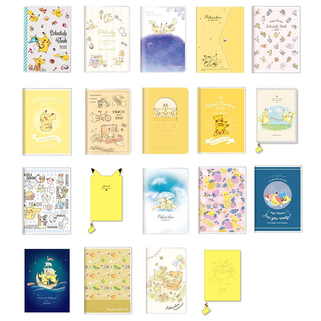 Pokemon Center 2021 Pikachu Schedule Book Scheduler Dairy 2021 Monthly ...