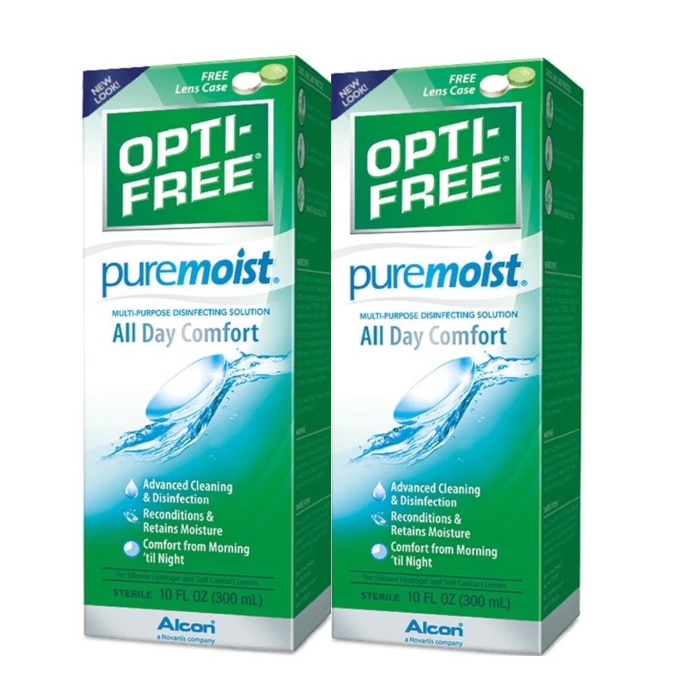Opti Free Pure Moist Multi-purpose Disinfecting Solution (Twin Pack)(2 ...