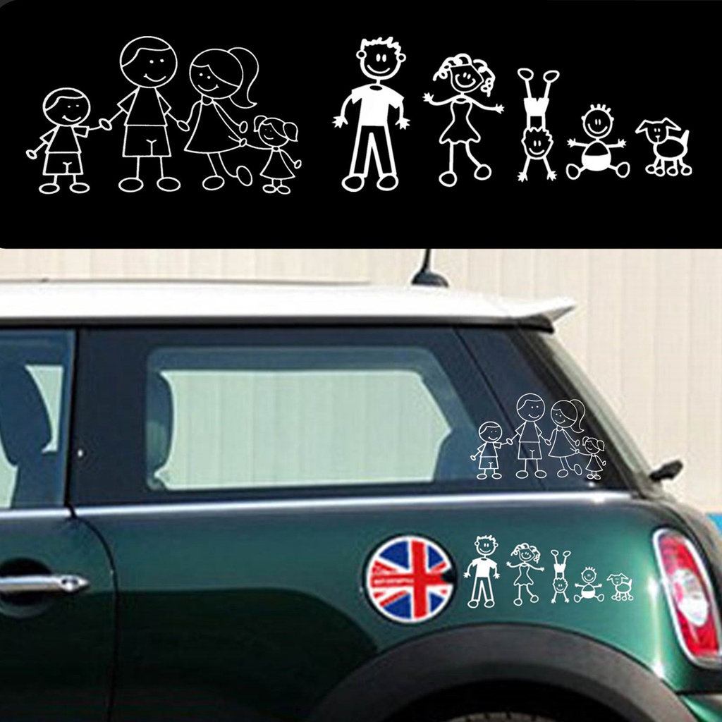 *Car Sticker Cute Sticker Kids on Board Baby In Car Cartoon Warning Car ...