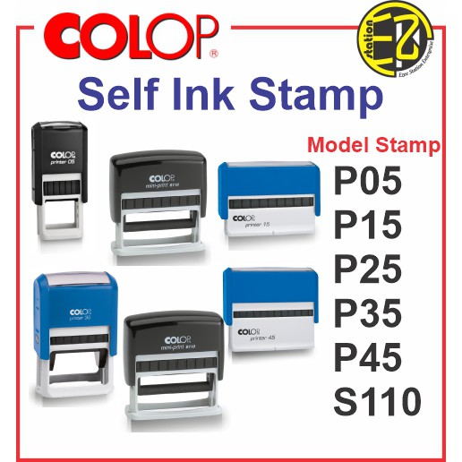 [EzeeStation] COLOP CUSTOM MADE RUBBER STAMP P15 | P25 | P35 | P45 ...