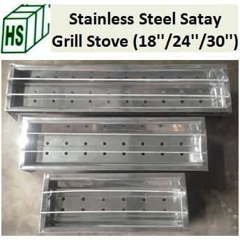 Stainless Steel BBQ Satay Grill Stove Pembakar Sate Dapur Satay Steel ...