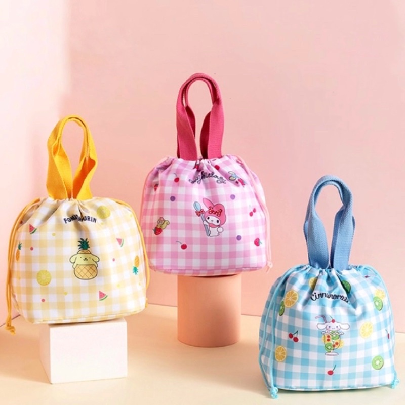 [NEW!] Sanrio Characters Bento Chiller Warmer Freezer Drawstring Bag ...