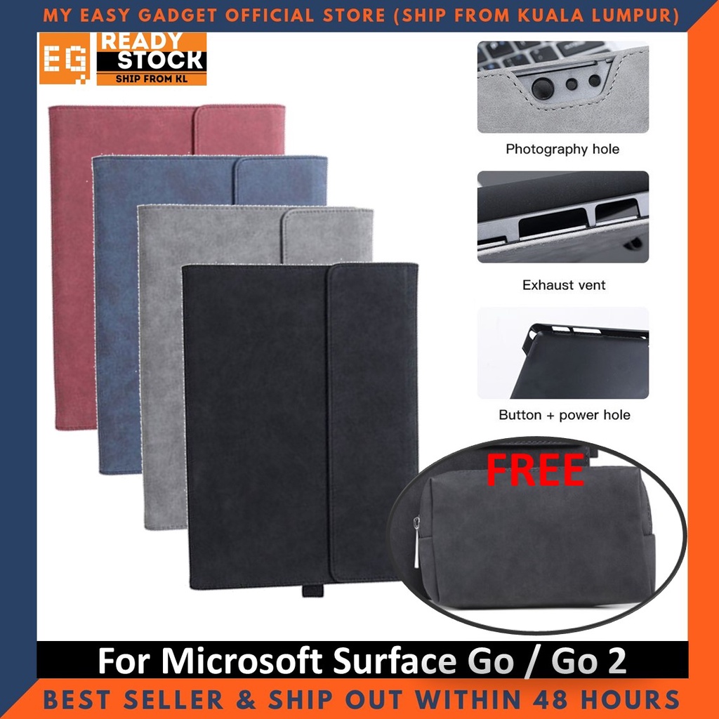 Surface Go 3 2 1 Casing Cover Premium Material Stand Case Flip Case ...
