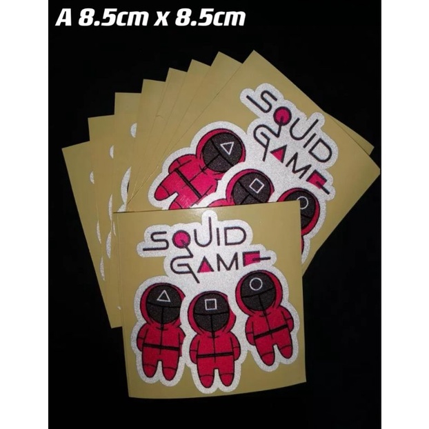 Squid Game Logo Car&Motor Sticker (Reflective Print & Cut Sticker ...