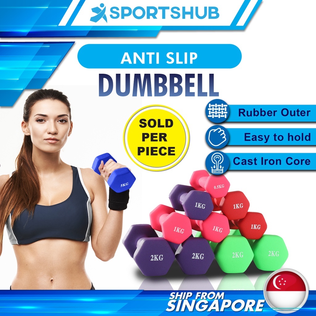 Dumbbell for Weight Strength Training Neoprene Dumbell 0.5Kg 1Kg 2Kg 2 ...