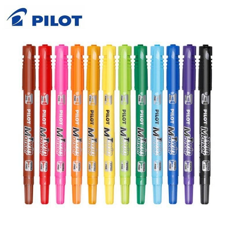 Pilot Permanent Twin Marker (Fine/Extra Fine) | Shopee Singapore
