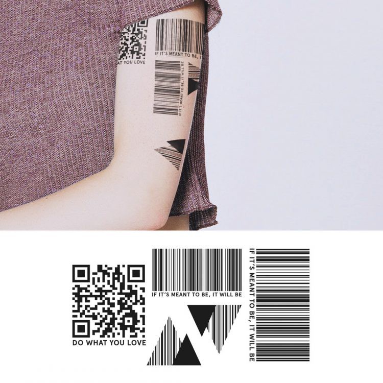 Temporary Barcode Tattoos
