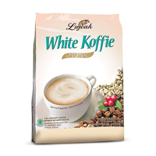 Kopi Luwak White Koffie Original (3 in1) 360g (18 Sachet x 20g ...