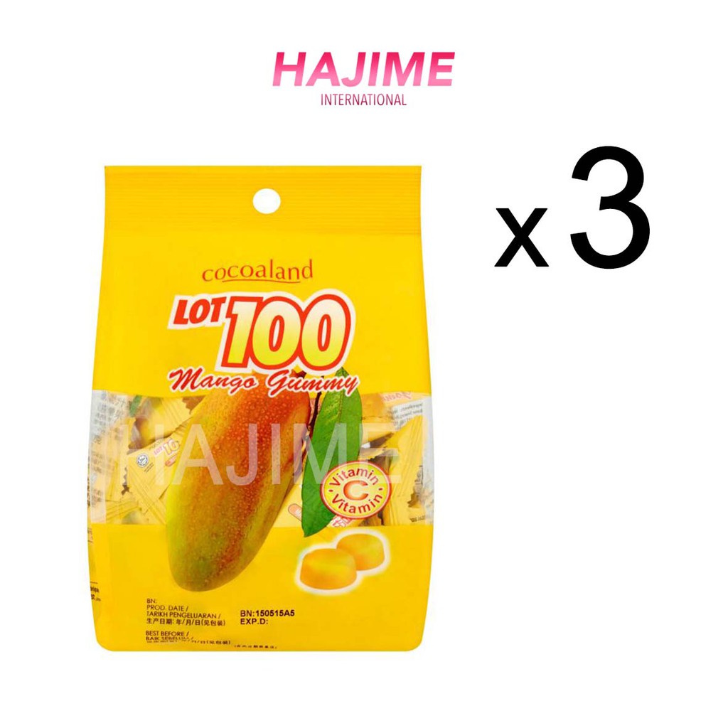 Cocoaland Lot 100 Mango Gummy 150g x 3 | Shopee Singapore