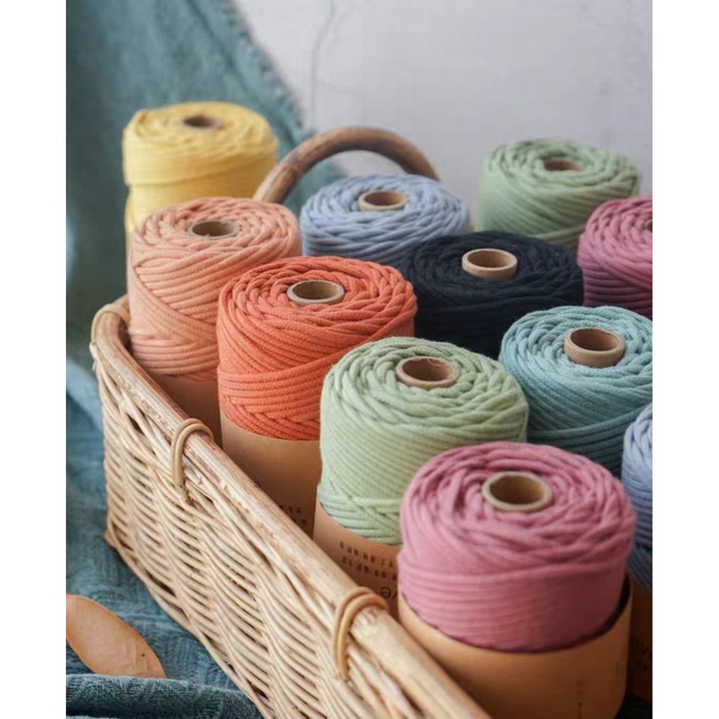 🔥 SG READY STOCK 🔥 Macrame Rope 3mm Yarn | Premium Cotton Cord for ...
