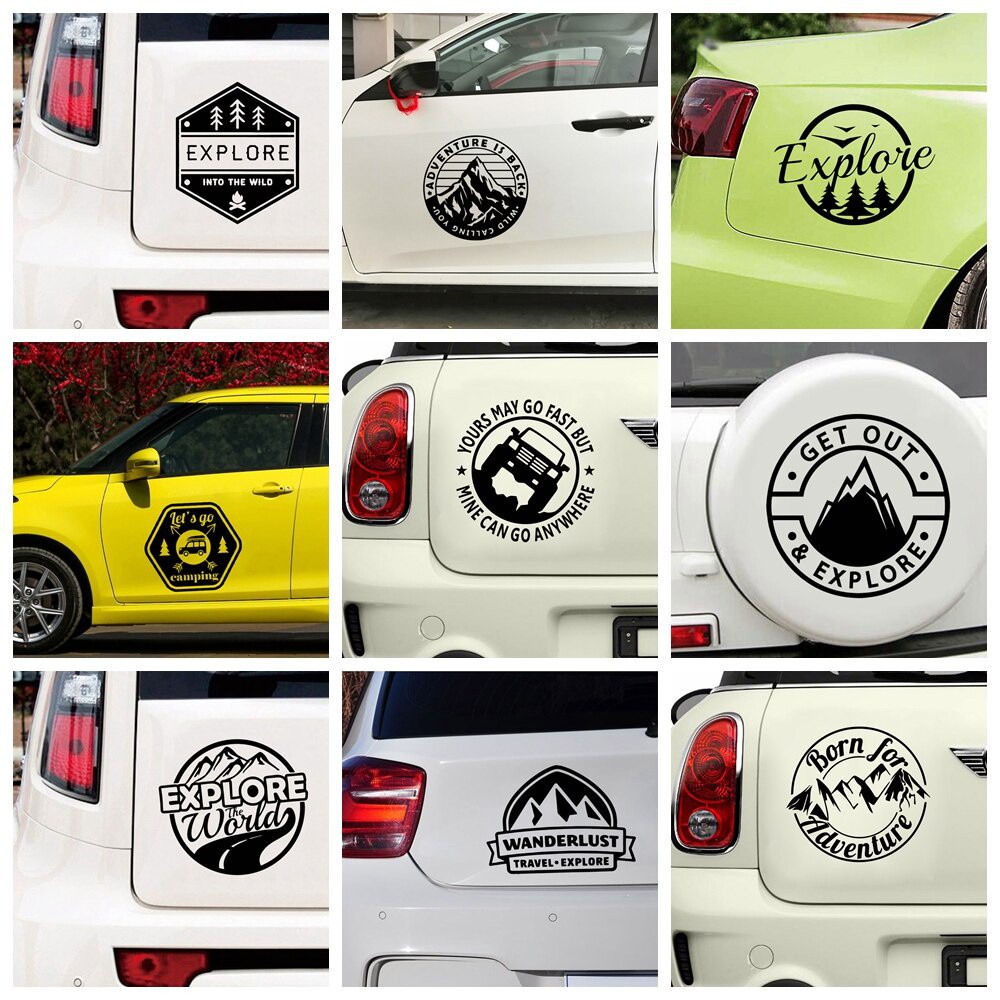 Fashion Travel Fräse Car Vinyl Sticker Adventure Sticker For automatic ...