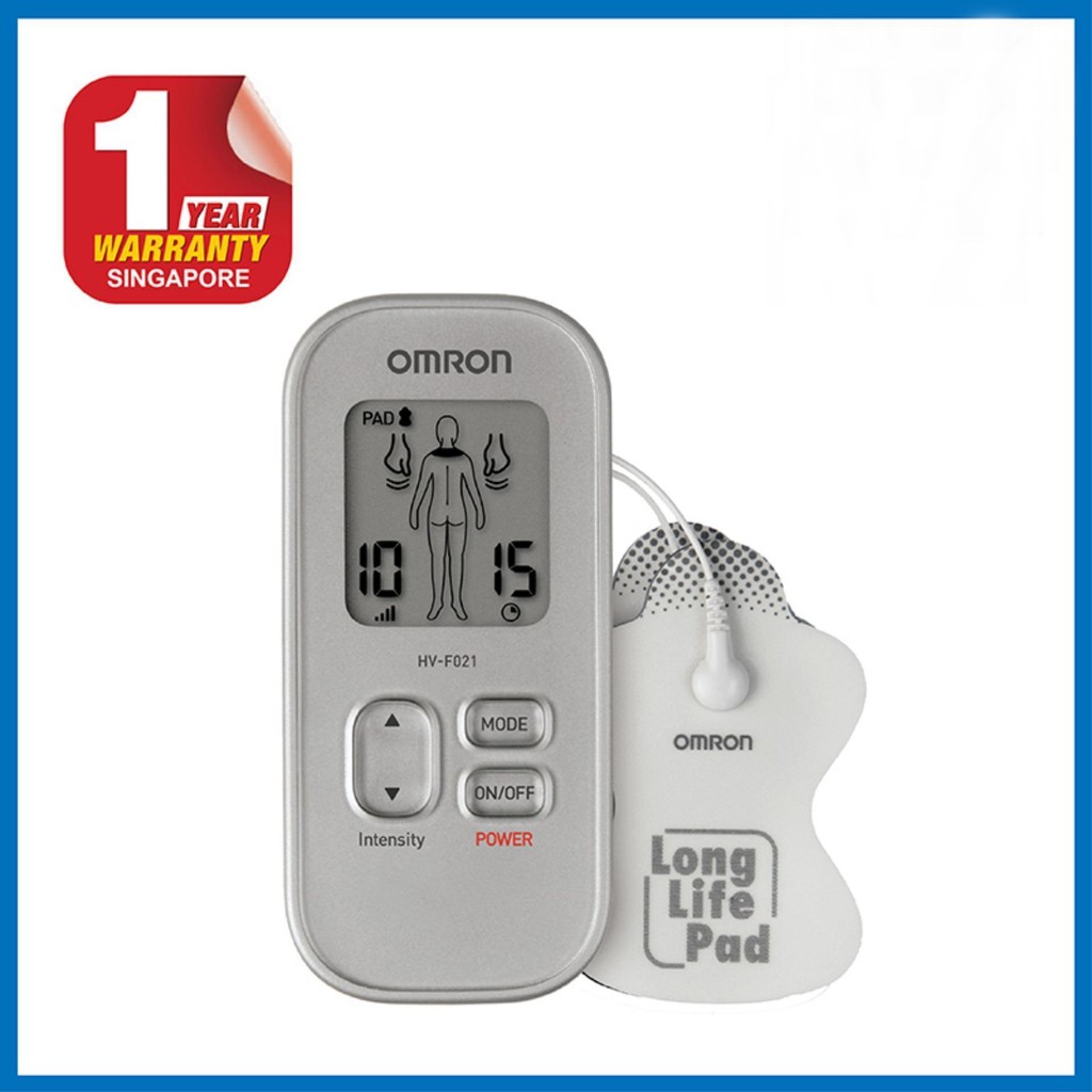 Omron Electronic Nerve Stimulator (TENS unit) HV-F021 *1 Year Local Omron Singapore Warranty ...