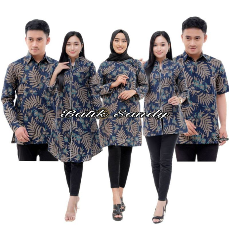 Maura couple batik Uniform batik couple batik couple Tops batik Women ...