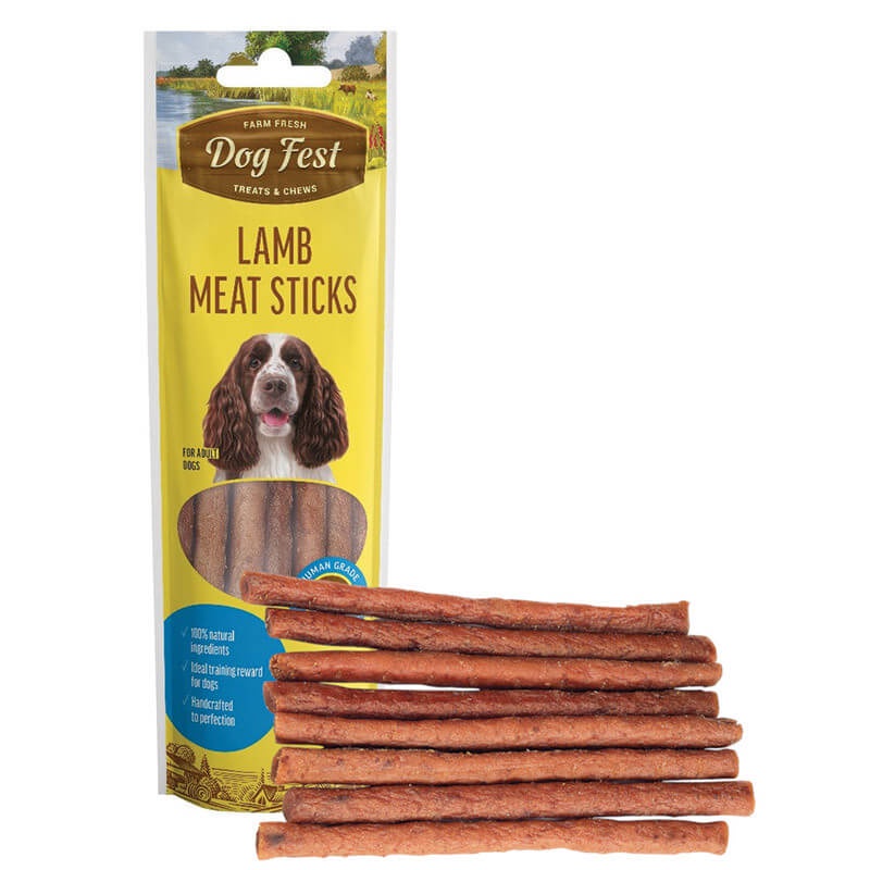 Dog Fest Meat Sticks Lamb 45g | Shopee Singapore