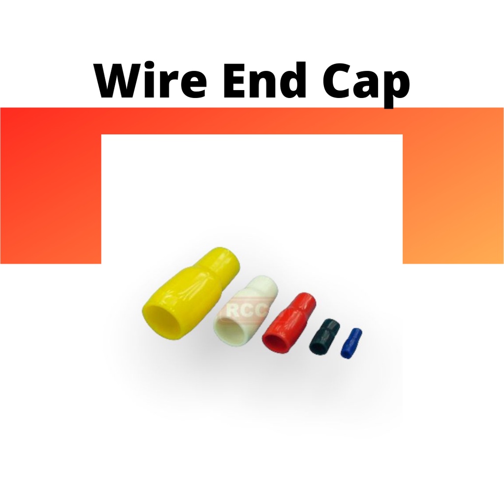 Vinyl wire cable end cap V1.25/V2/V3.5/V5.5/V8/V14/V22/V38 | Shopee ...