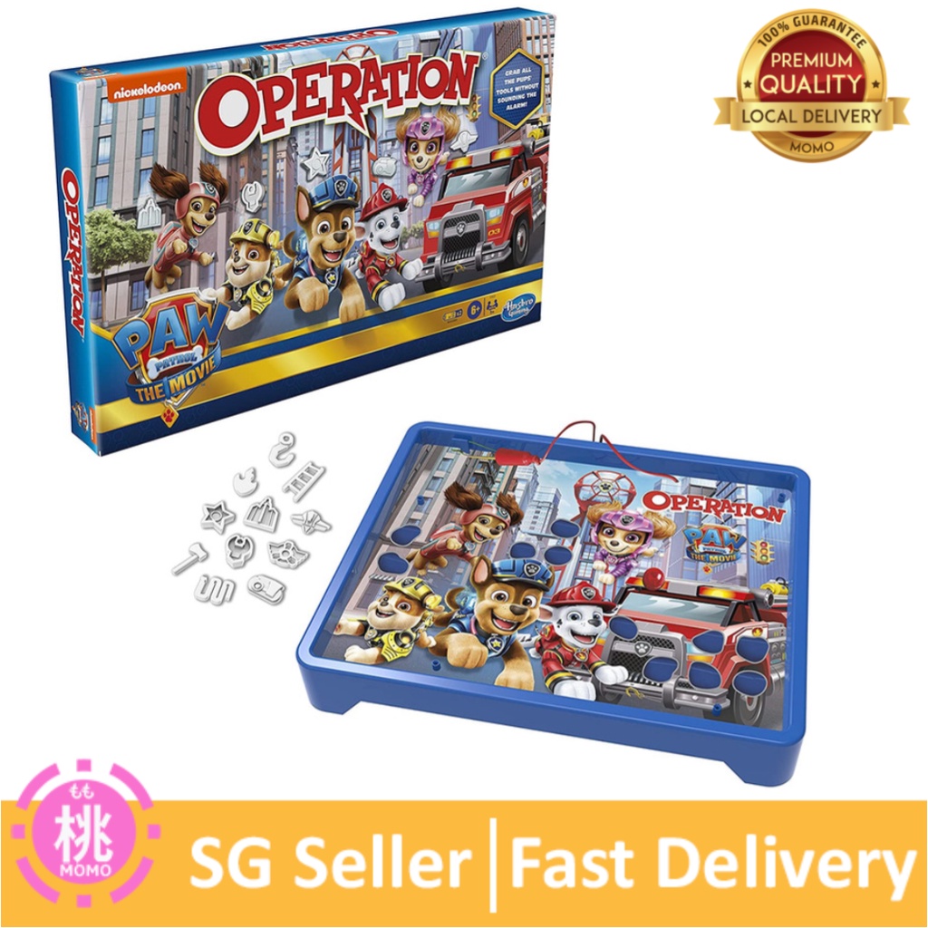 Operation Game Paw Patrol The Movie Edition Board Game for Kids Ages 6 ...