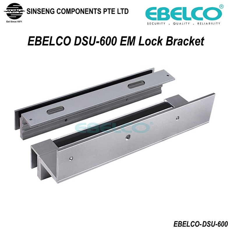 EBELCO DSU-600 EM Lock U Bracket for Frameless Glass Door | Shopee ...