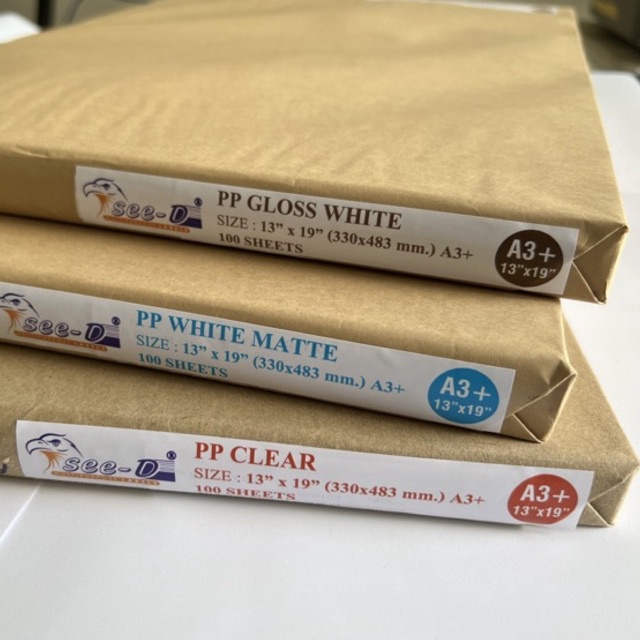 PP Sticker Size A3 + (13 "x19") Texture Plastic For Digital Laser ...