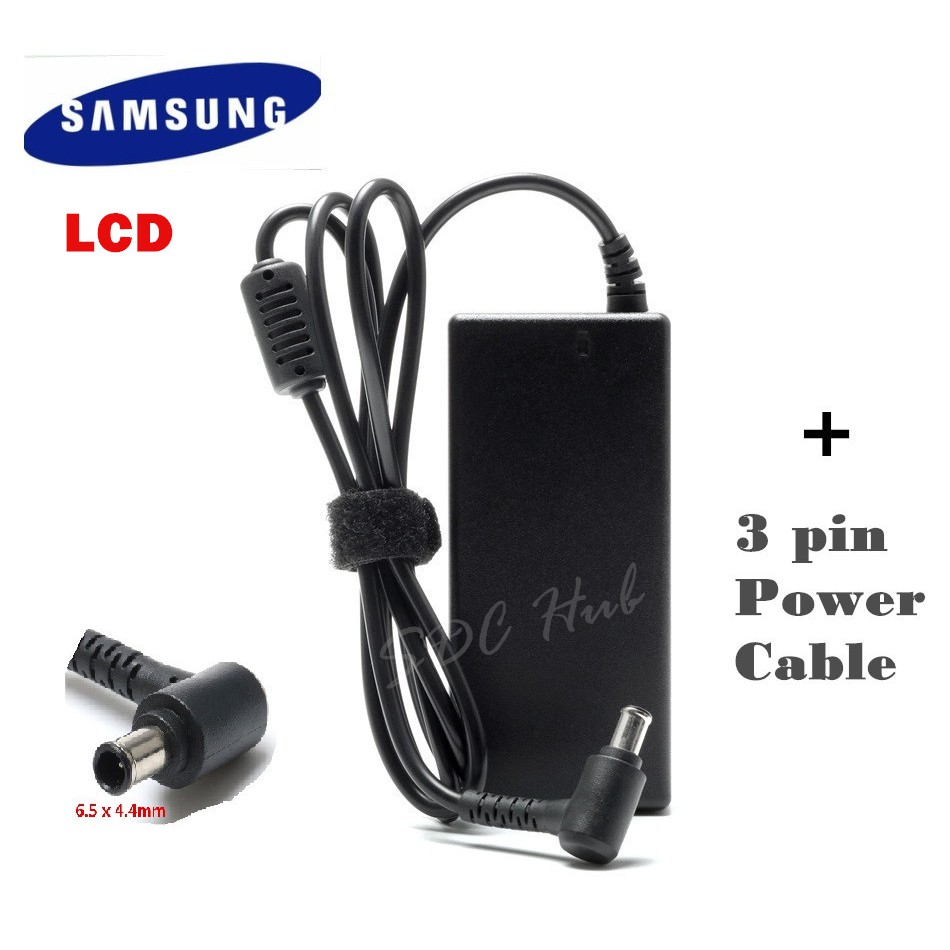 SAMSUNG MONITOR Adapter with power cord (14v/1.43a) (14v/3a) (6.5*4.4 ...