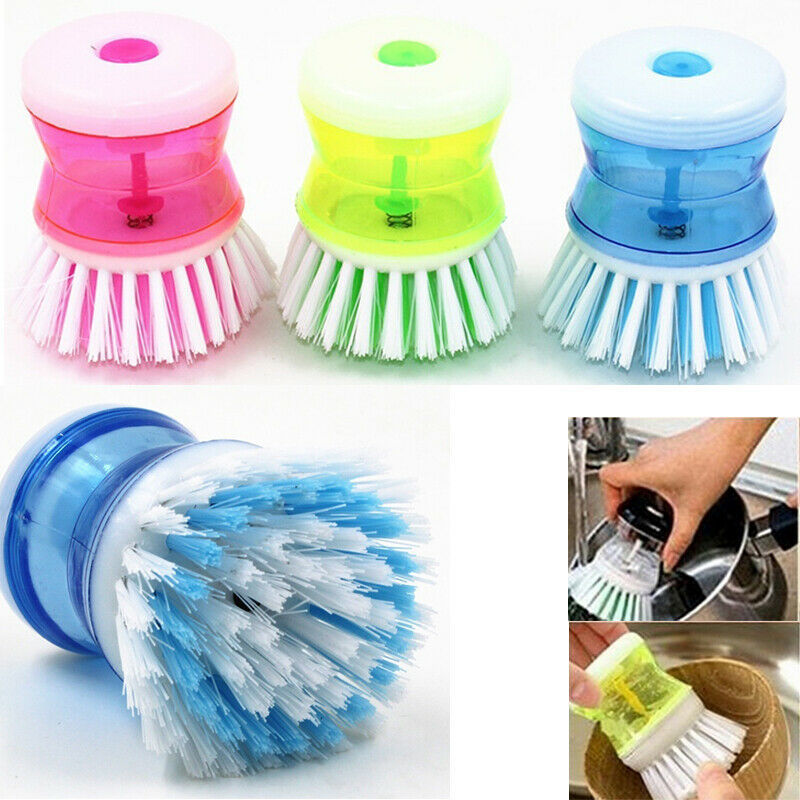 [ Random Color ] Automatic Adding Liquid Washing Pot Brush/ Washing ...