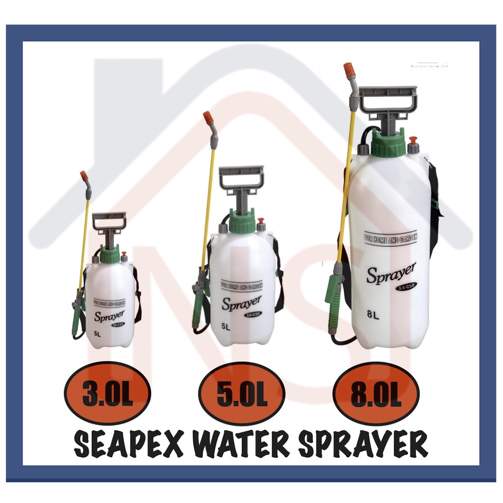 SEAPEX Household Water Pressure Sprayer Water Jet Spray Pump (3L 5L 8L ...