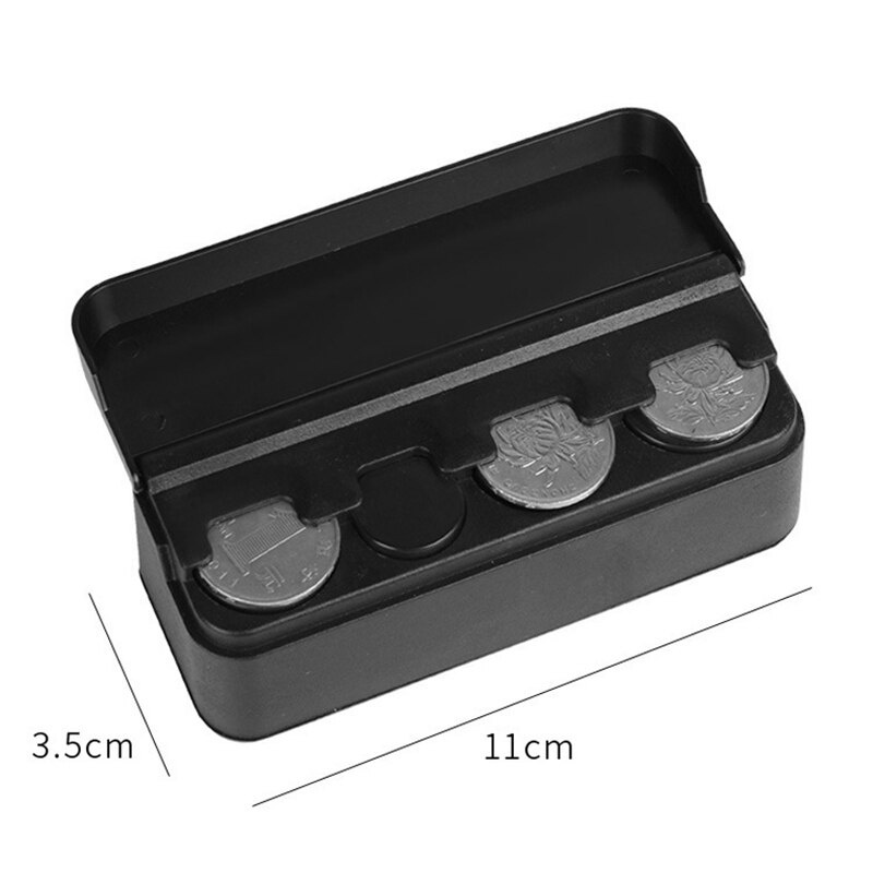 Car Coin Organizer Change Money Storage Box Automobile Portable Coins ...