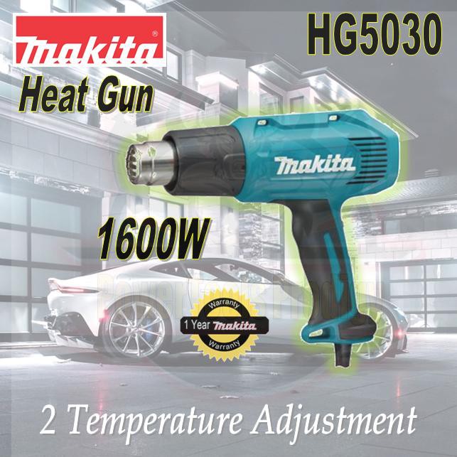 MAKITA HG5030 HEAT GUN / HOT AIR GUN/ 2 TEMPERATURE SETTINGS / 1600W ...
