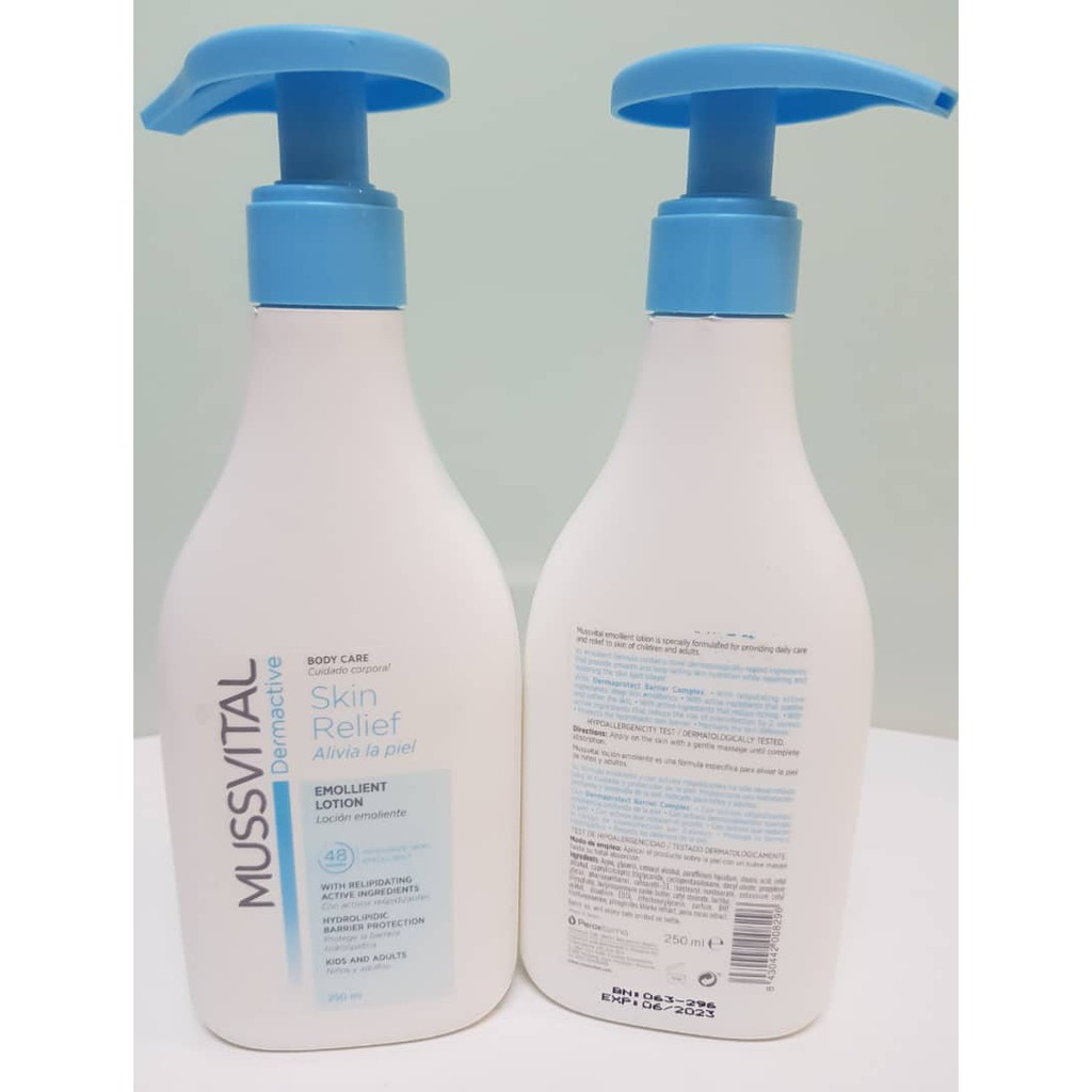 MUSSVITAL Dermactive Emollient Lotion (250ml) [EXP: 05/2024] | Shopee ...