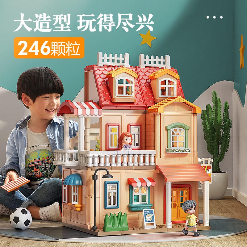Feelo Genius Architect Villa Playhouse Dollhouse Duplo Compatible ...