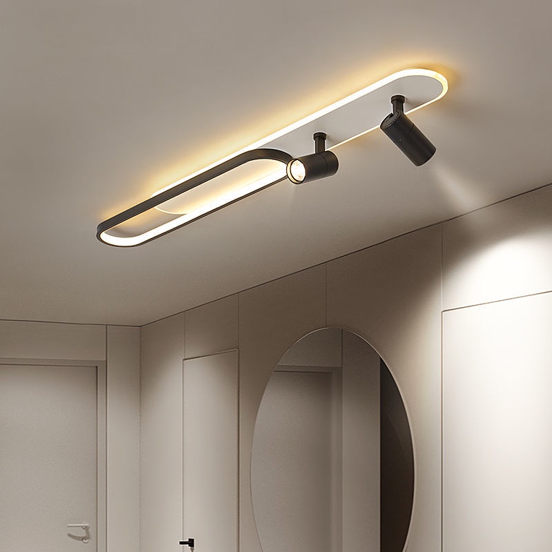 Tricolor Nordic Cloakroom Ceiling Light Modern Simple Long Bar Aisle ...