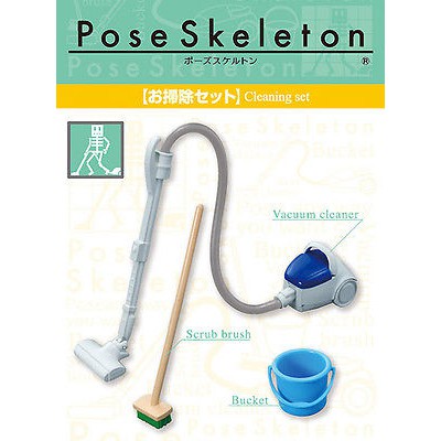 Re-Ment Pose Skeleton - Cleaning Accessories ( Skeletal Figure Not ...