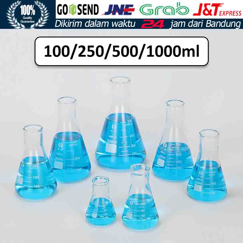 Erlenmeyer Flask/Erlenmeyer Flask/Conical Glass Pyrex 100/250/500/100ml ...