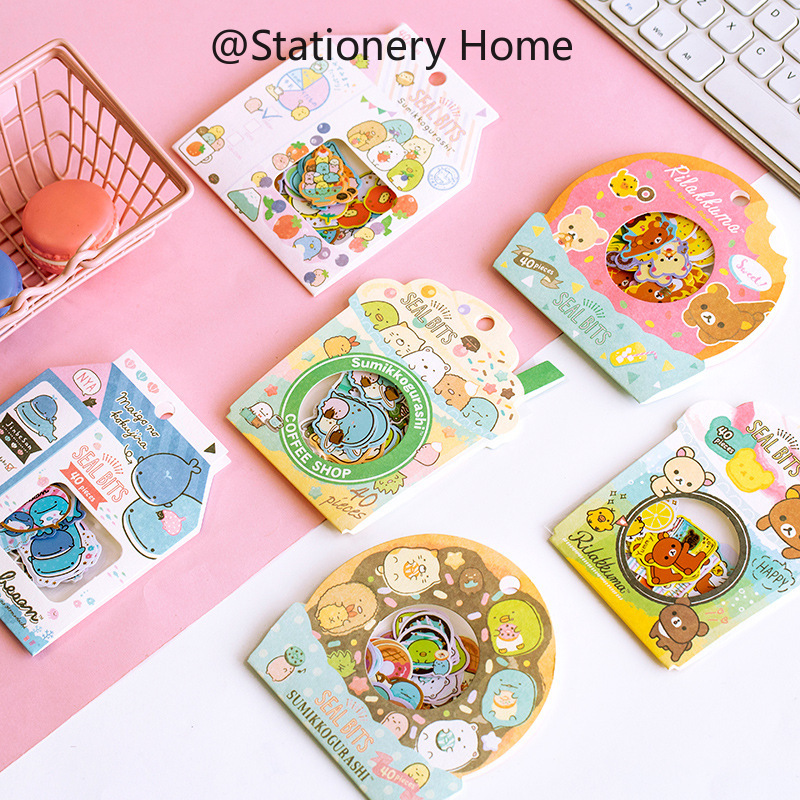 40PCS Sumikko Gurashi Sticker Pack Cute Rilakkuma Stickers DIY Notebook ...