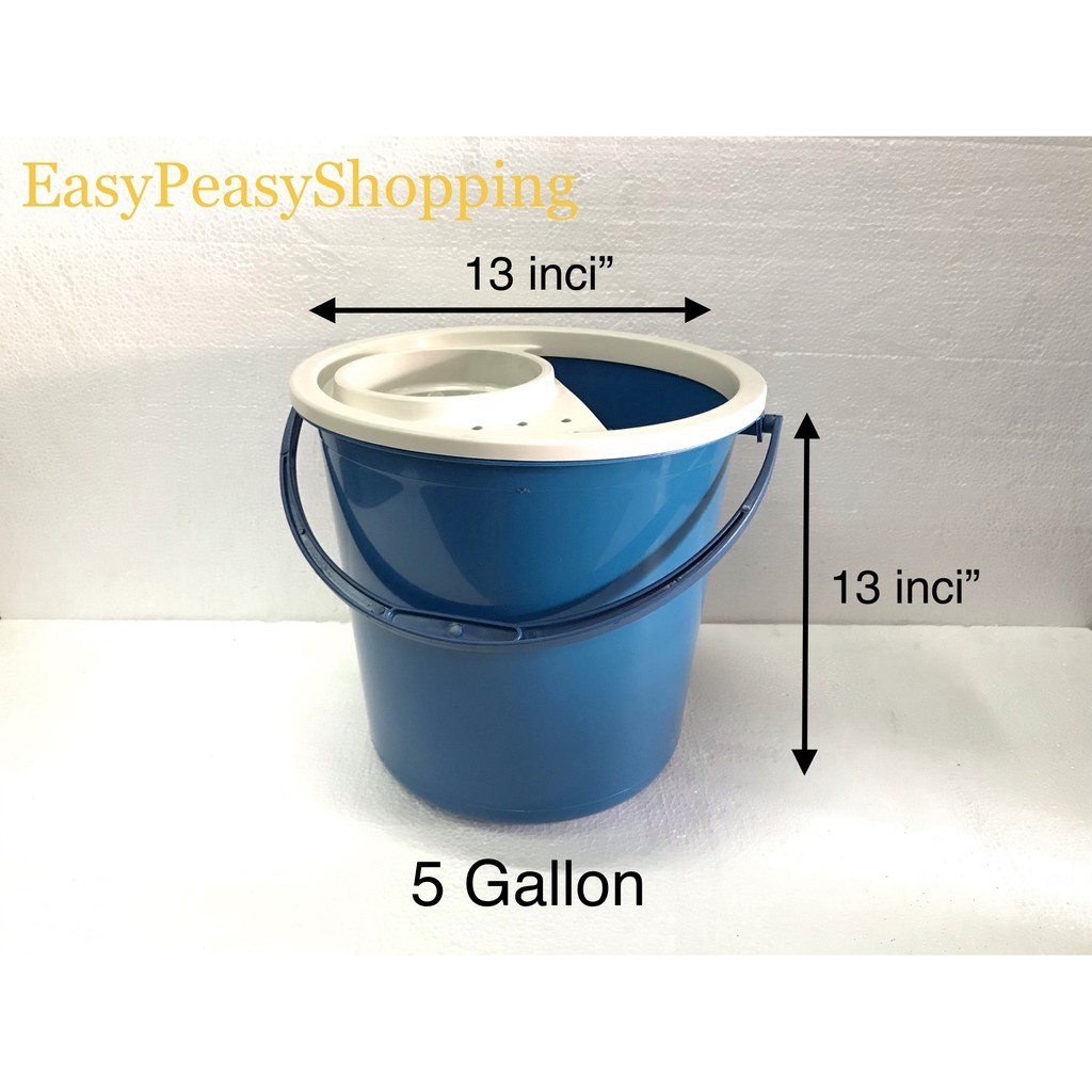 Bekas Plastik/Tong Mop/Baldi Mop/Pail Mop 5Gallon | Shopee Singapore