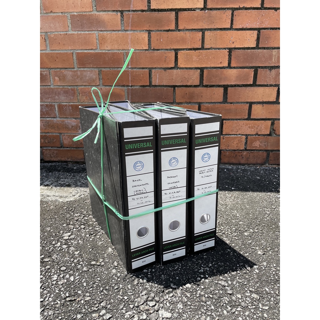 USED Arch File 3 Inch Lever Arch File 3 Inch Spine (6 files bundle ...