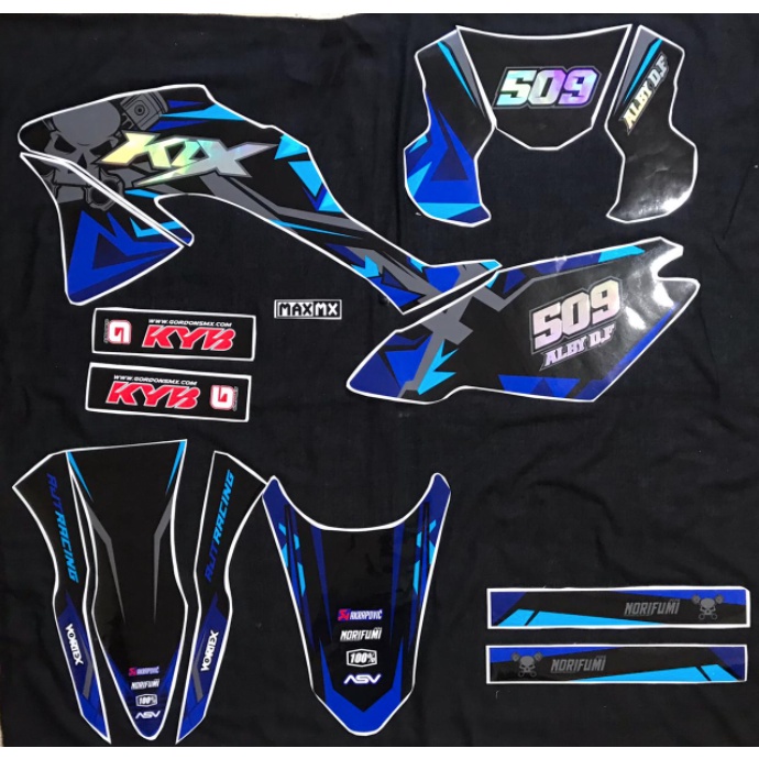Decal Sticker KLX 150 BF Decal Variations of Custom Full Body Striping ...