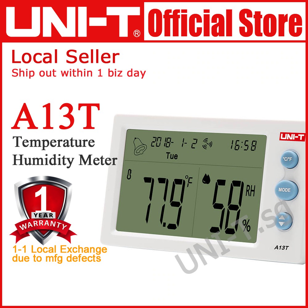Uni-T A13T Temperature Humidity Meter | Shopee Singapore