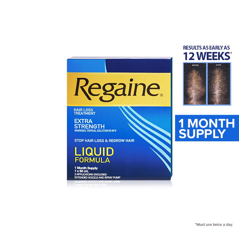 Regaine Hair Loss Treatment & Hair Regrow Extra Strength Minoxidil ...