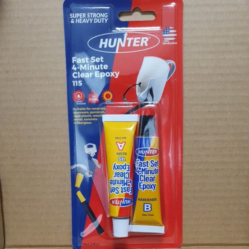 Hunter brand Fast Set Clear Epoxy | Shopee Singapore