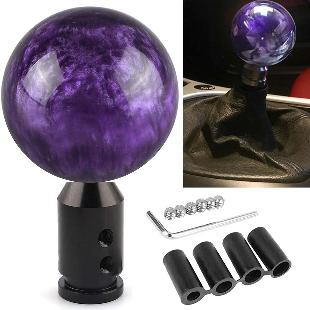 Purple Nebula Round Ball Gear Shift Knob, Universal Automatic Manual ...