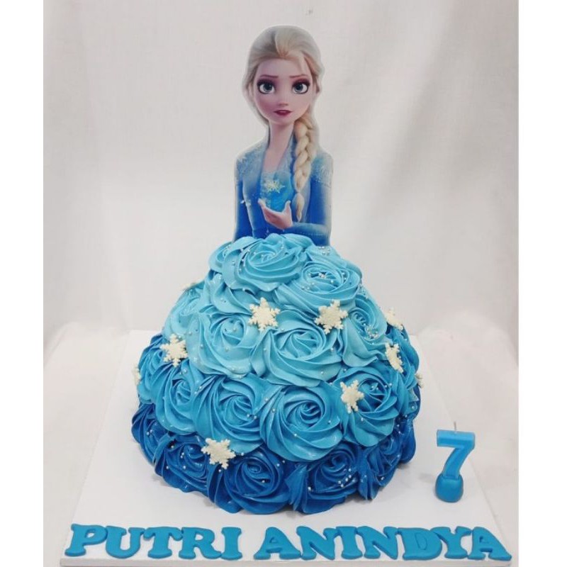 Frozen Elsa BODY Birthday Cake Topper / Birthday Cake Decoration ...