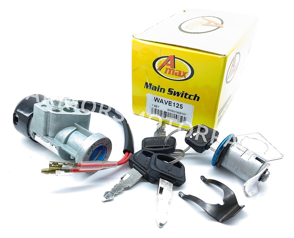 HONDA WAVE125/W125 [AMAX] MAIN SWITCH COMPLETE SET IGNITION SWITCH ...