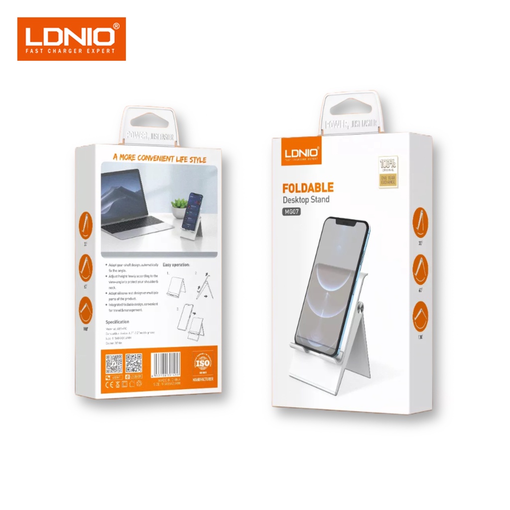 LDNIO MG07 Foldable Desktop Stand And Phone Holder | Shopee Singapore