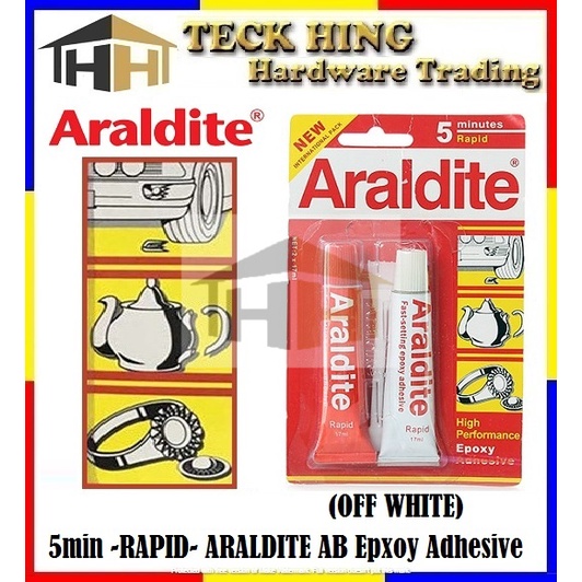 ARALDITE AB Epoxy Adhesive Glue 5 Minutes Rapid 2 x 15ml (RED) | Shopee ...