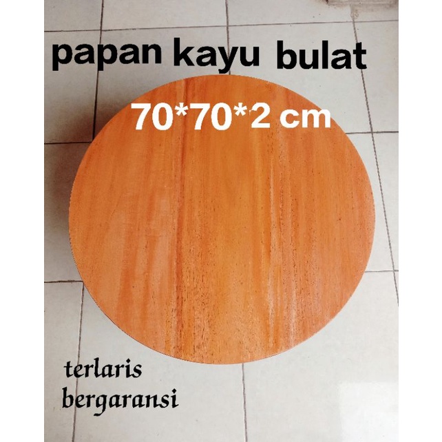 KAYU Round Wood Board Table Leaf diameter 70cm | Shopee Singapore