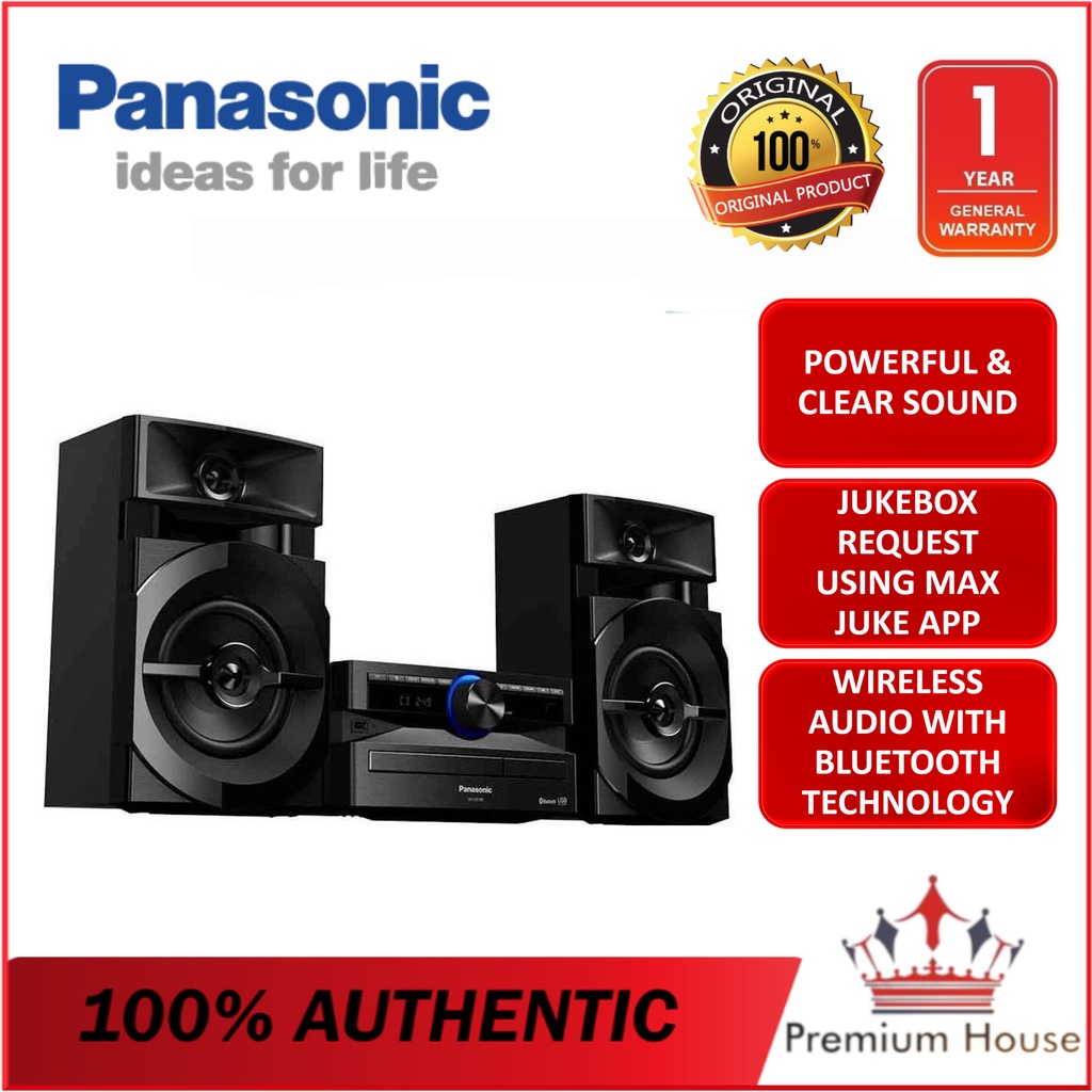 Panasonic Urban Audio SC-UX100 (300W) CD & USB Bluetooth (SC-UX100GSXK ...